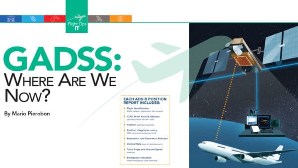 GADSS: WHERE ARE WE NOW? | Aerospace Tech Review